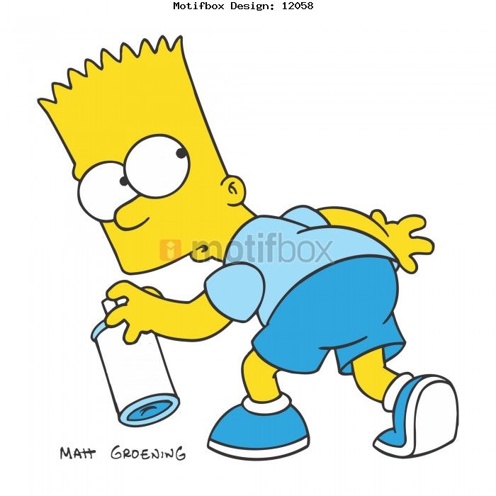 Bart Simpson Graffiti Cartoon Vector